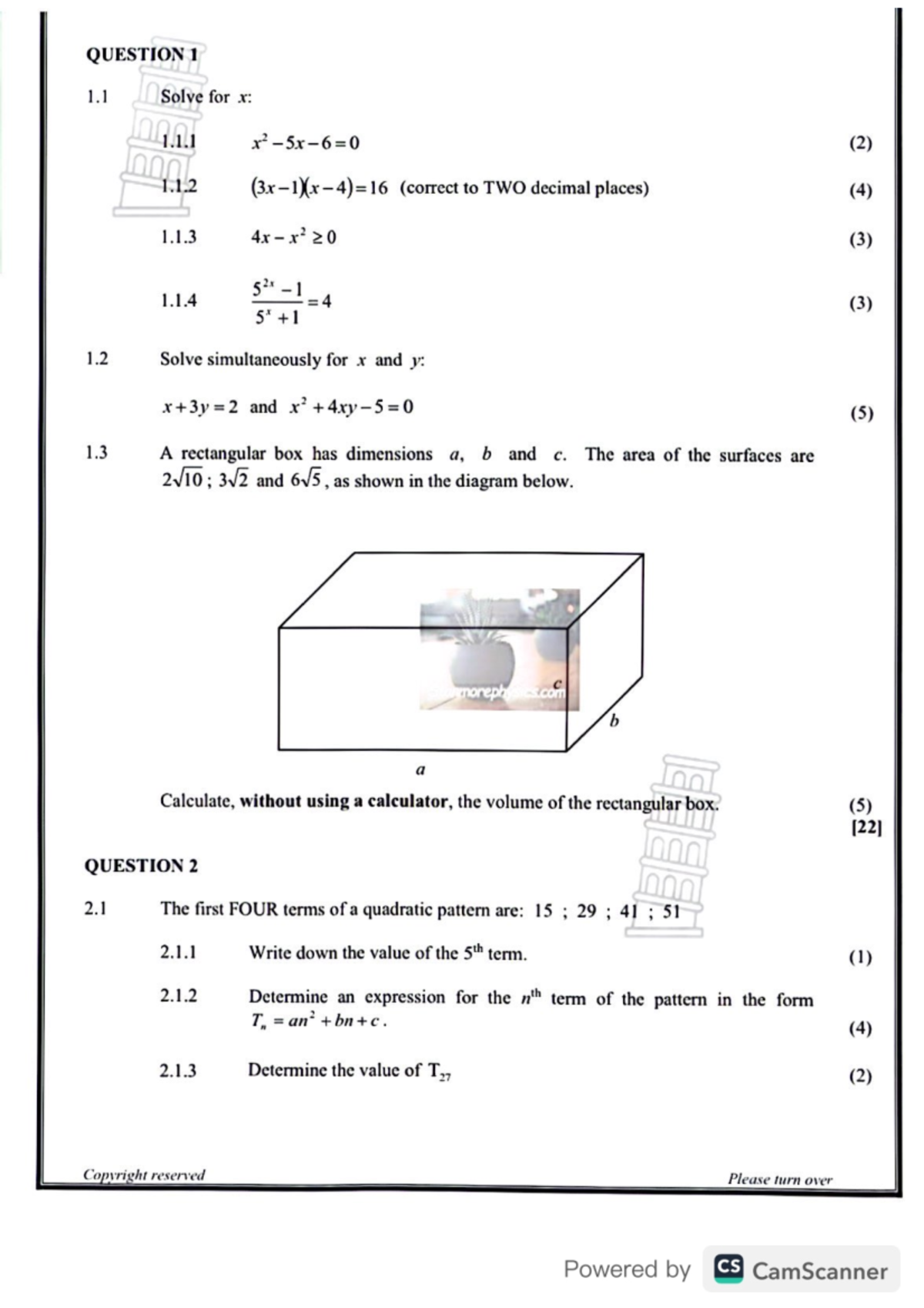 Maths(P1-R1) - Math 2024 paper 1 - Studocu