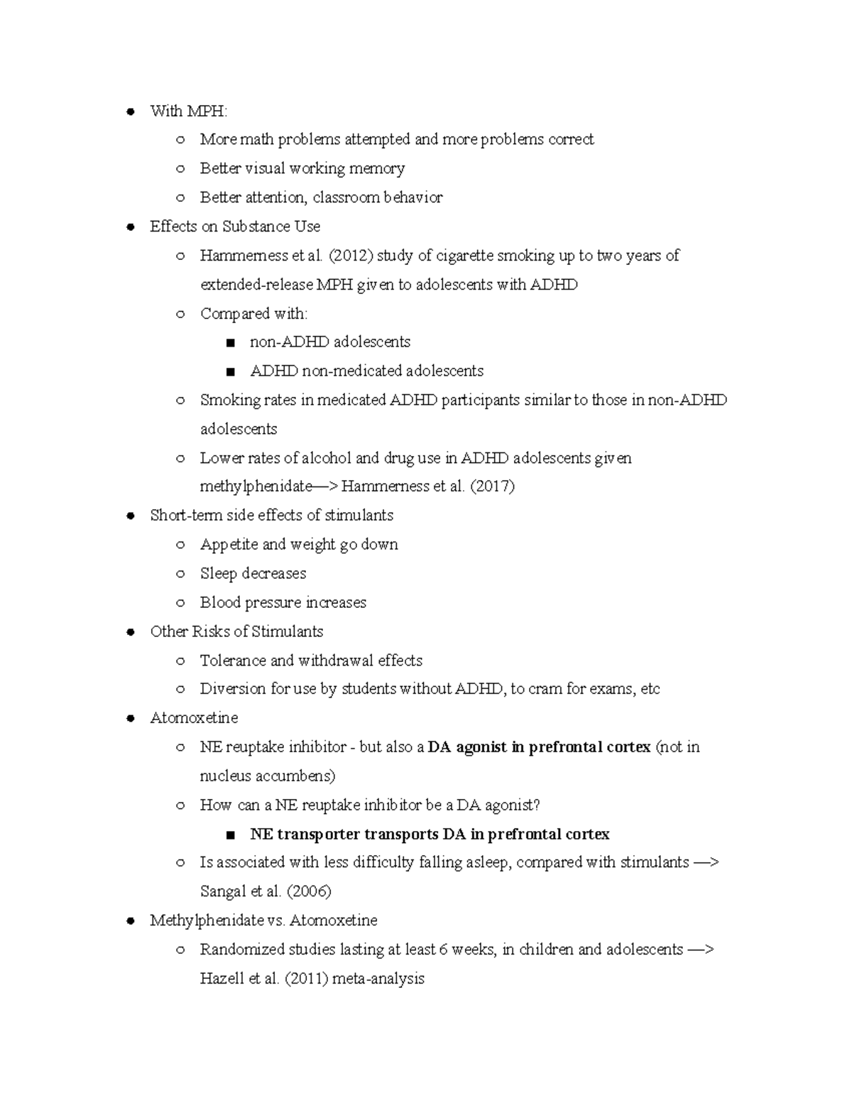 ADHD (Part II) - Lecture based notes in-person class with Dr.Ruddy ...