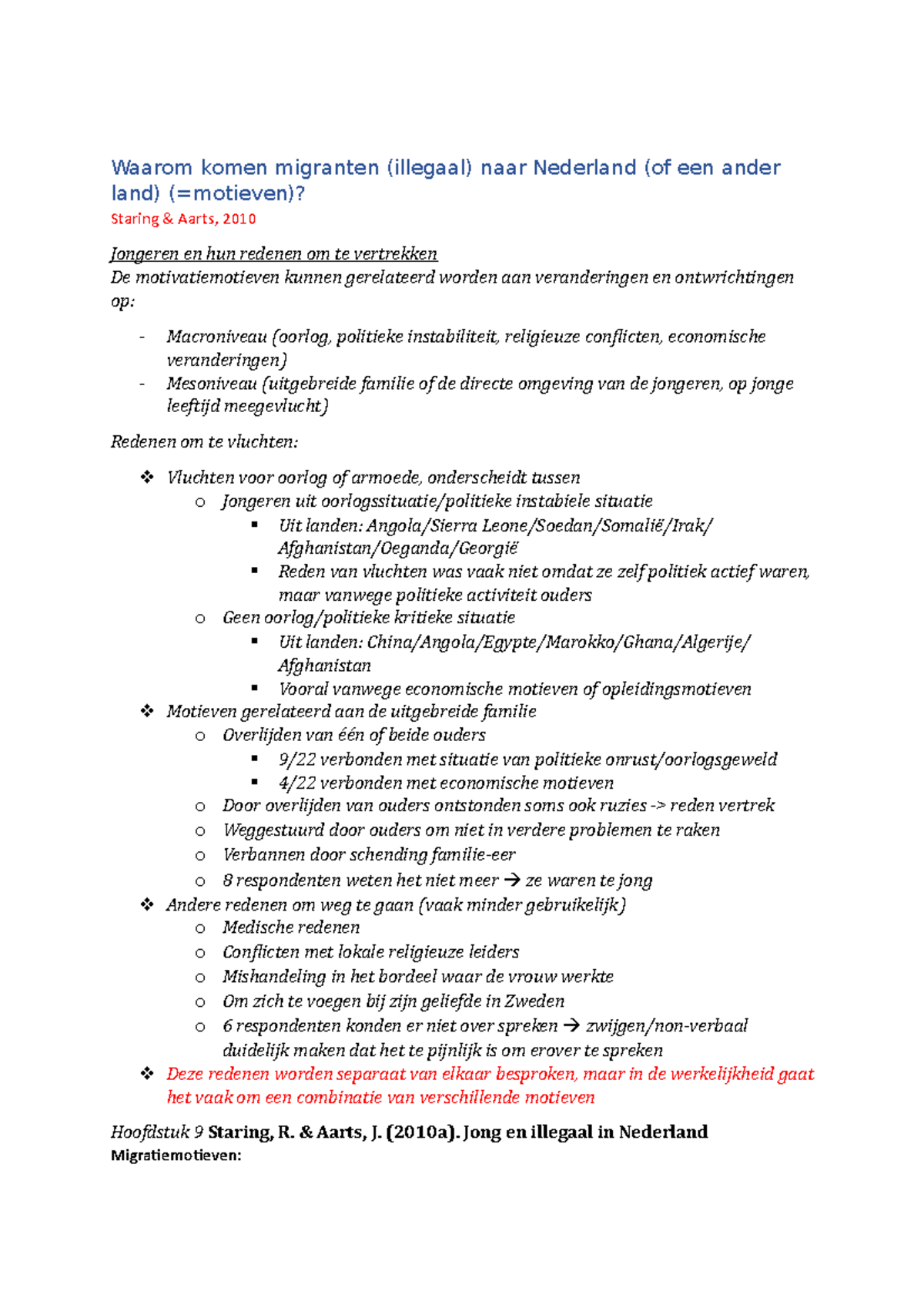 B3.6 Probleem 3.2 - Migratie, diversiteit en criminaliteit - EUR - Studeersnel