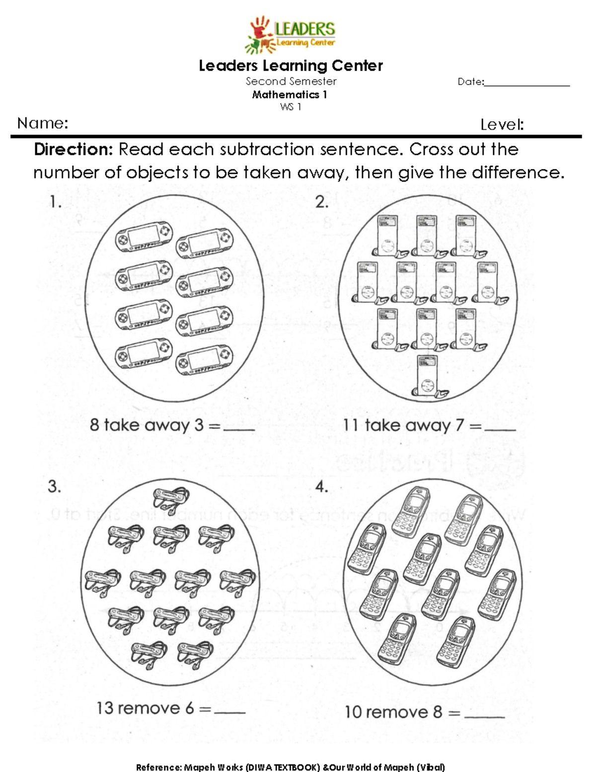 MATH 2 - Sample Worksheets - Second Semester Date ...