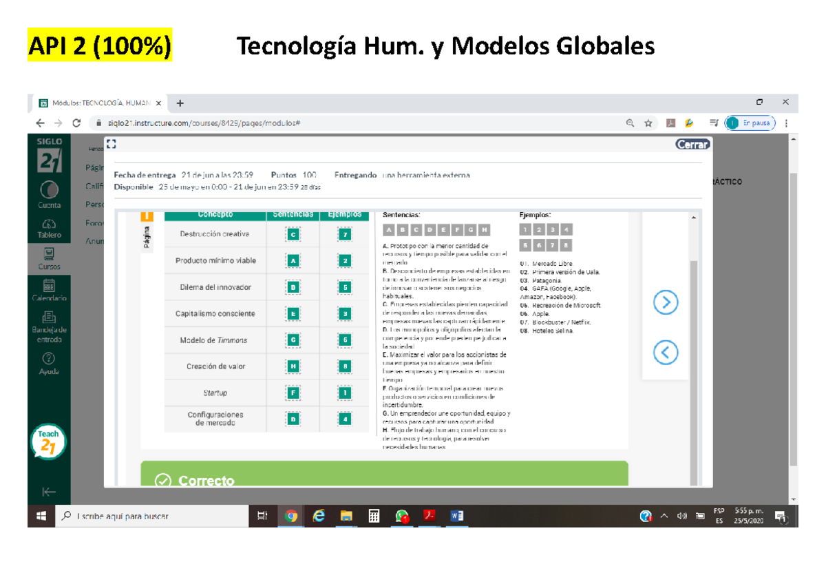 API II - 100 - MTERIA Marketing, lectura para refleccion - API 2 (100% ...