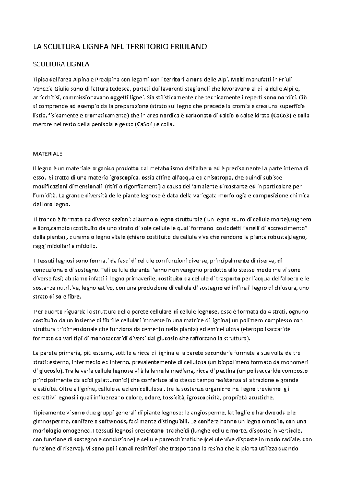 La scultura lignea nel territorio friulano - LA SCULTURA LIGNEA NEL ...