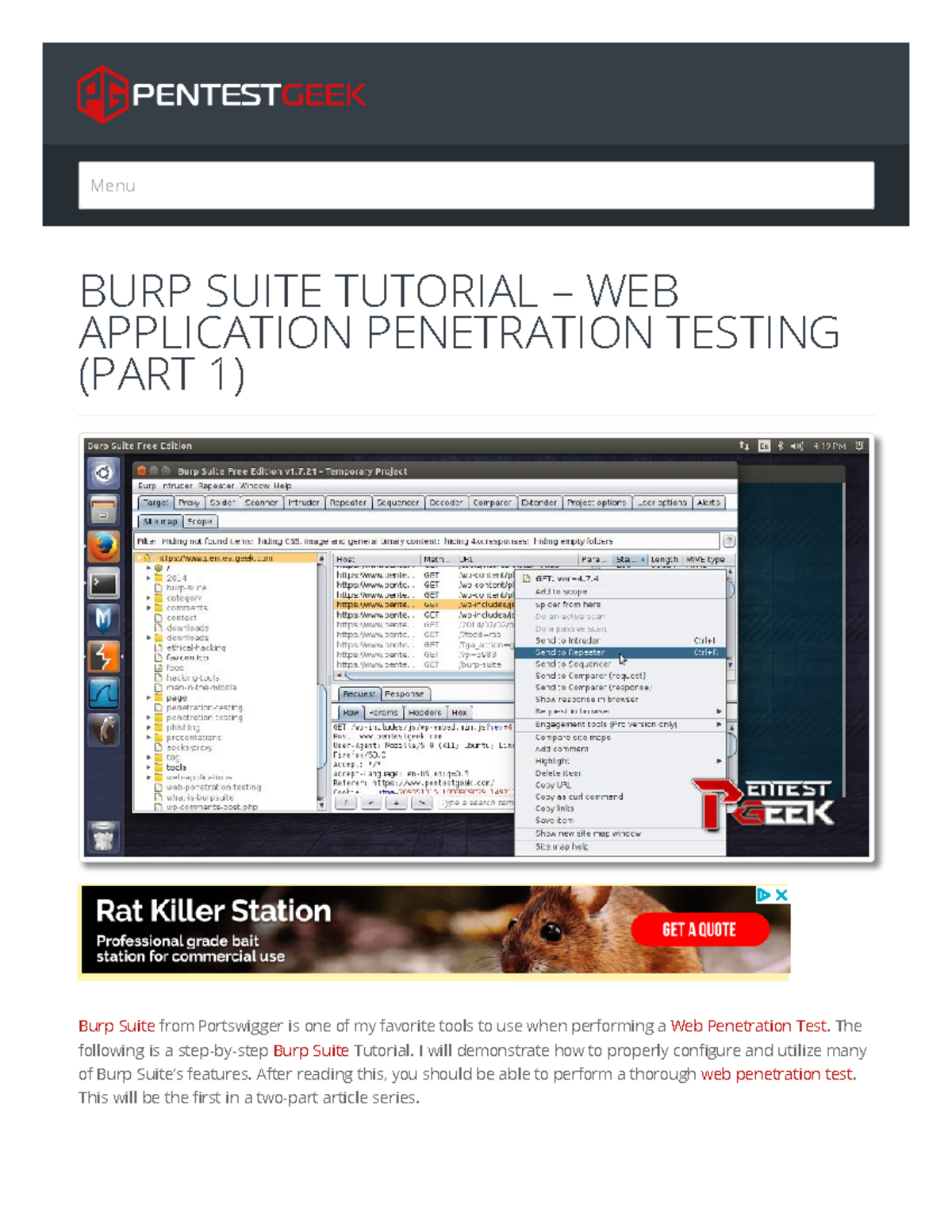 Burpsuite FULL Practical - ####### Menu Burp Suite from Portswigger is one of my favorite tools ...