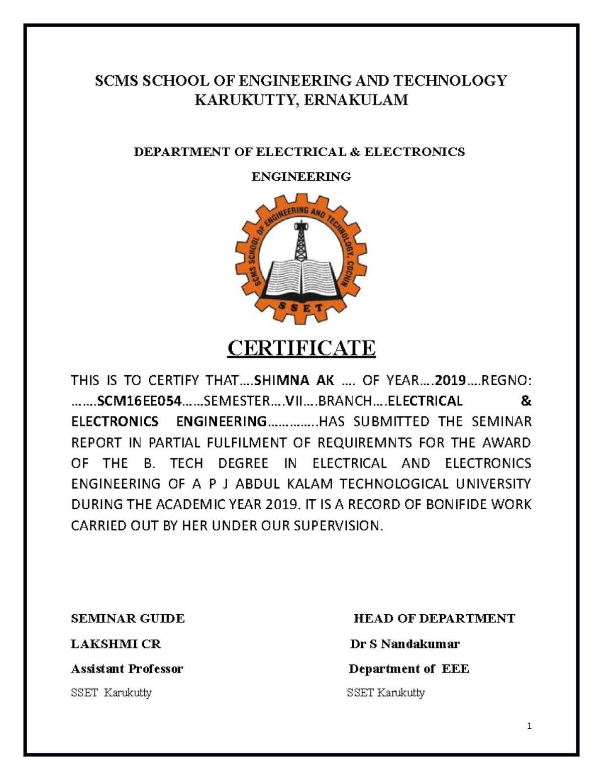 NEW Seminar Report - SCMS SCHOOL OF ENGINEERING AND TECHNOLOGY ...