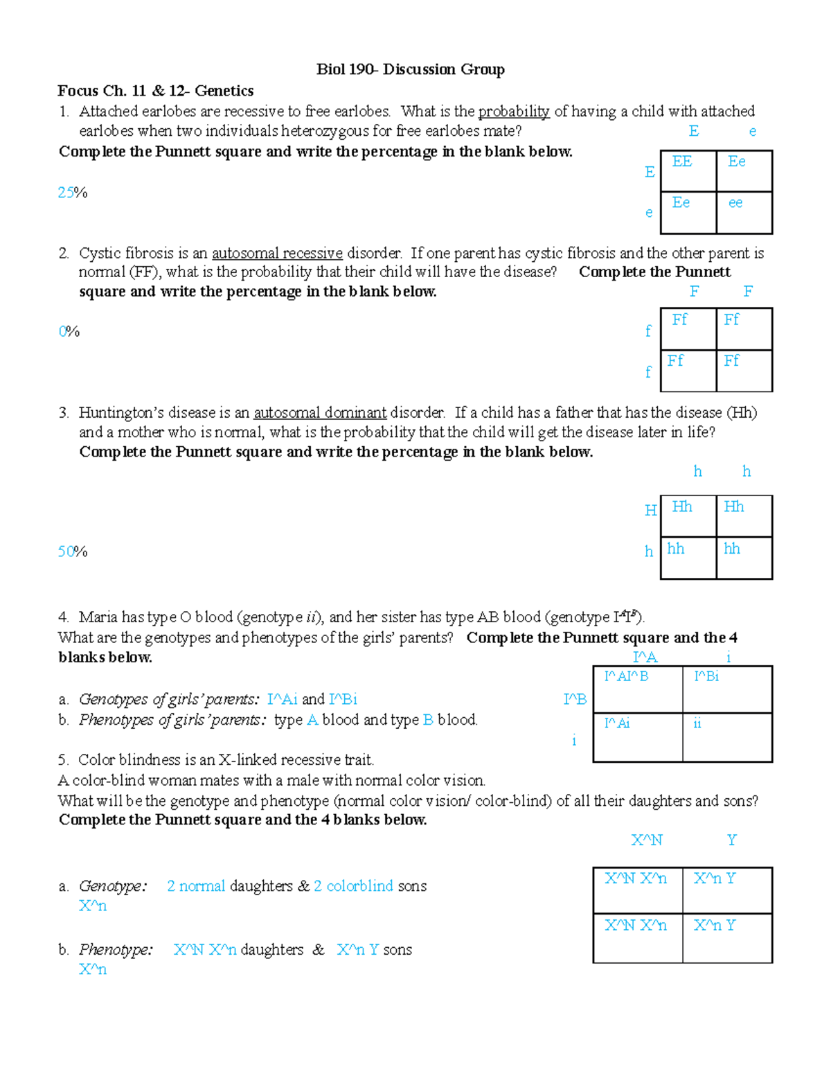 Chapter 12 Worksheet - Biol 190- Discussion Group Focus Ch. 11 & 12 ...
