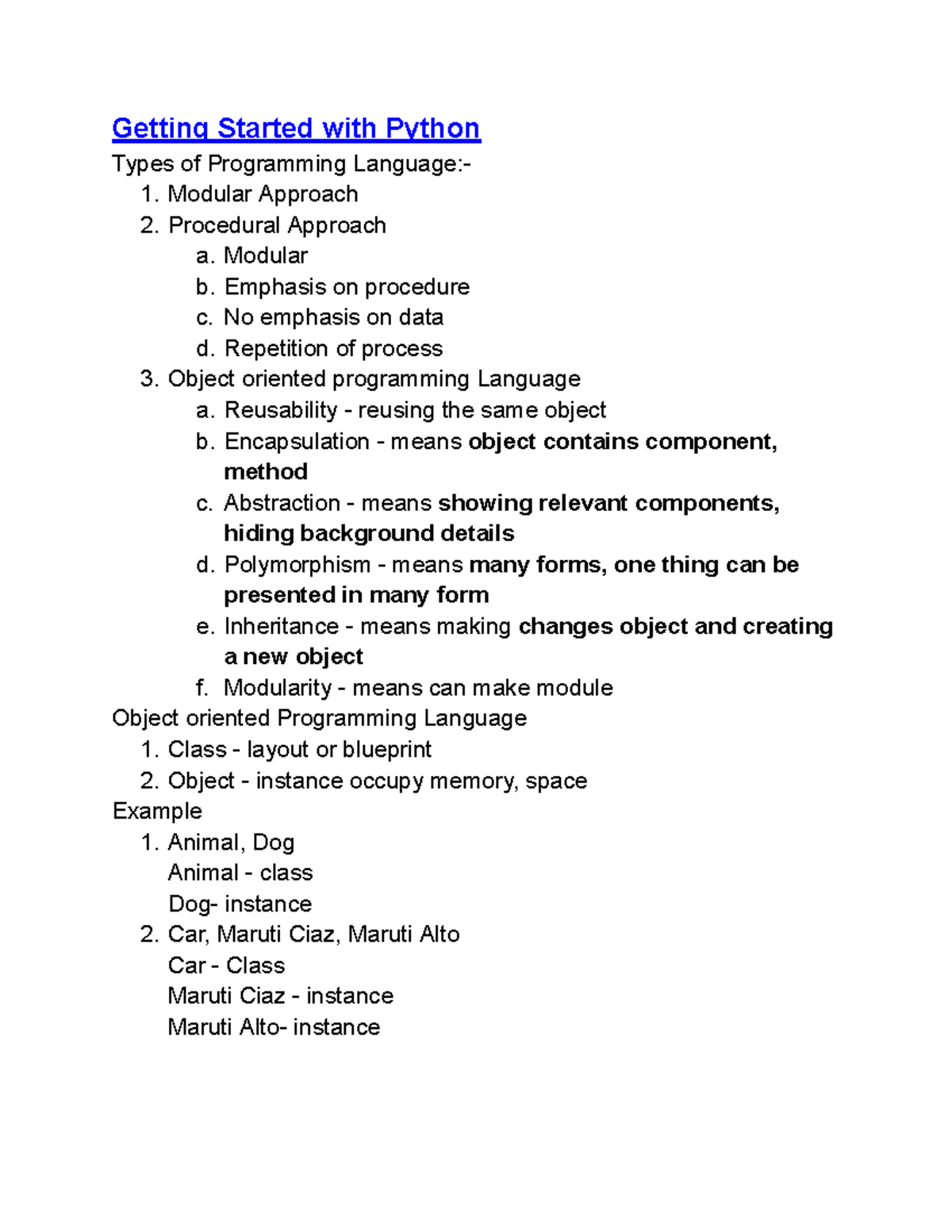 Getting Started with Python - Getting Started with Python Types of ...