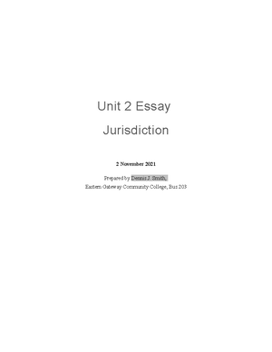 Unit 3 Essay - Unit 3 Essay: Breach of Contract BUS203: Business Law 1 ...