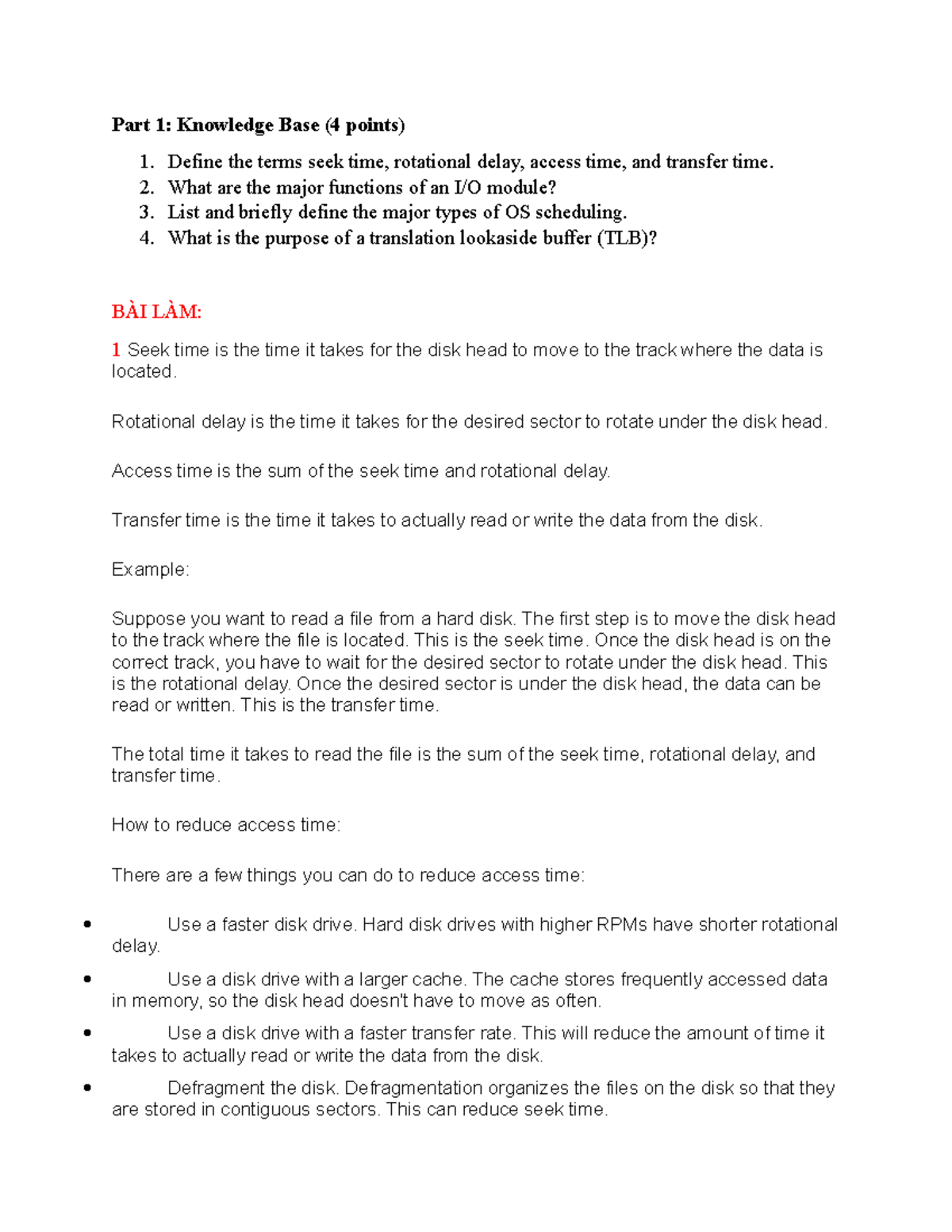 Cea201 Exercise 2 Qe190097 Nguyen Quoc Dat Part 1 Knowledge Base 4 Points 1 Define The