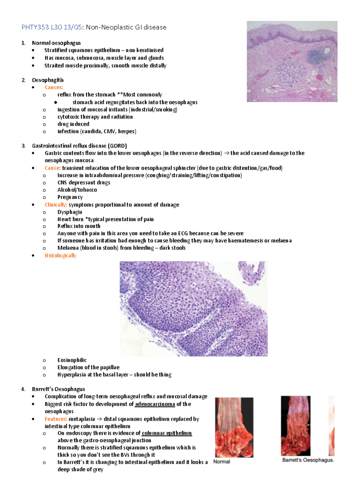 Pathology for Physiotherapy Lecture 30 - Warning: TT: undefined function: 32 PHTY353 L30 13/05 ...
