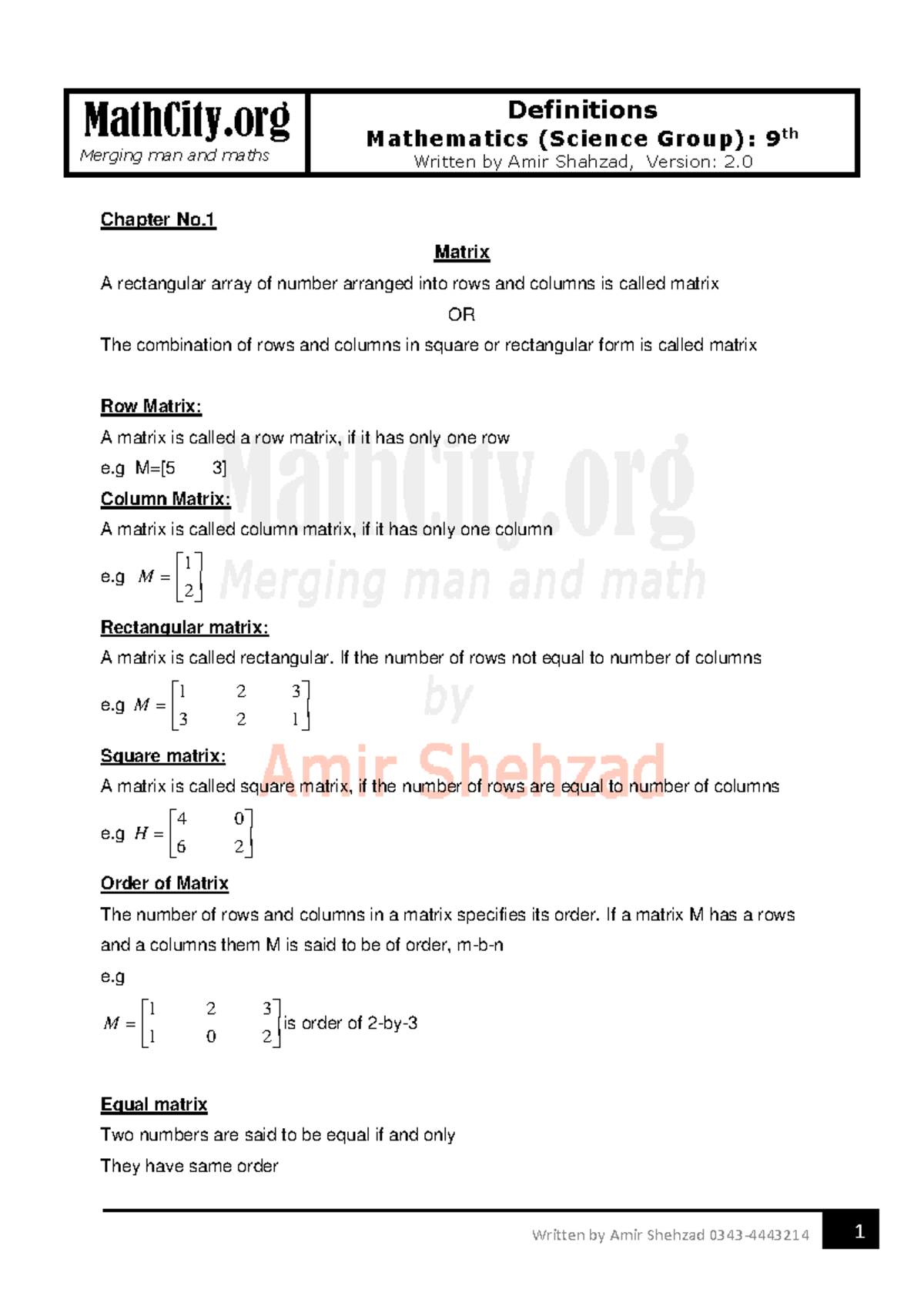 Definition - MATH DEF - MathCity Merging man and maths Definitions ...