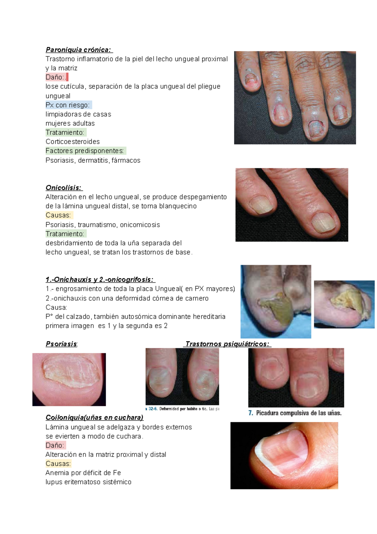 Enfer. uñas - Paroniquia crónica: Trastorno inflamatorio de la piel del ...