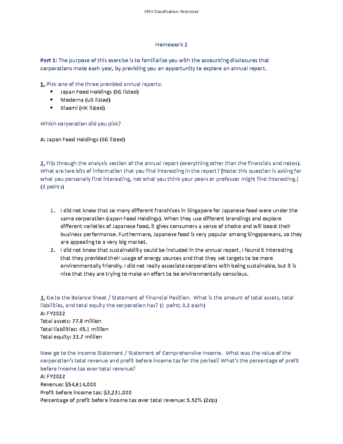 Homework for Lesson 2 - Homework 2 Part 1: The purpose of this exercise ...