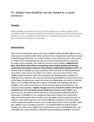 Unit 12 Assignment 1 Workbook - Unit 12: Supporting Individuals with Additional Needs Learner ...