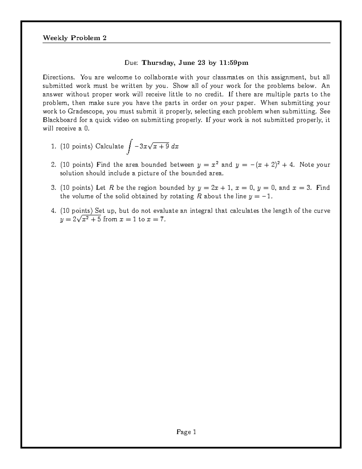 Wp2 - weekly problem 2 during 2022 summer you guys can reveiw those ...