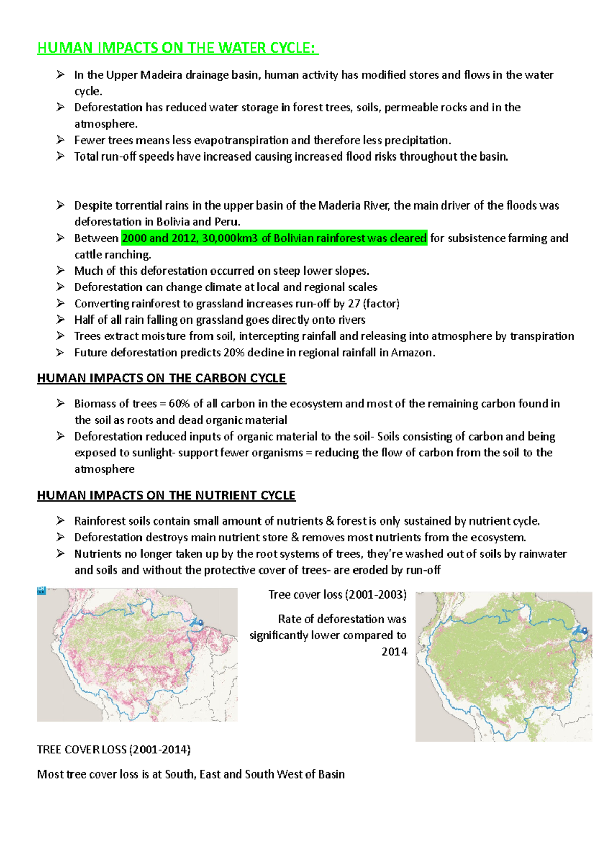 Human Impacts ON THE Water Cycle - HUMAN IMPACTS ON THE WATER CYCLE: In ...
