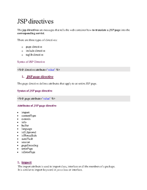Lecture 14 Intro to javascript - Introduction to JavaScript JavaScript is a dynamic computer ...