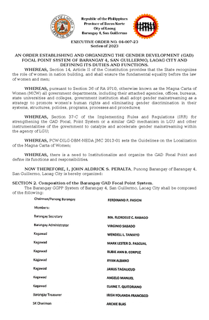 Barangay- Annual- Gender-AND- Development (1) - BARANGAY ANNUAL GENDER ...