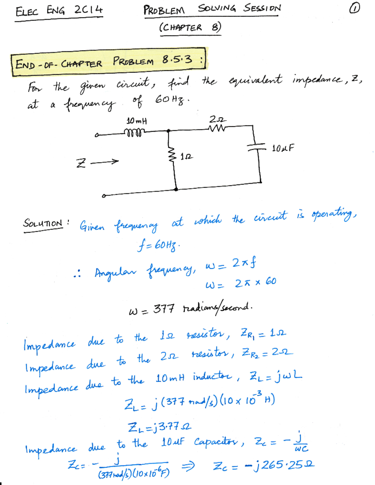2ci4 tut session December - Elec Eng 2Ci5 - Studocu