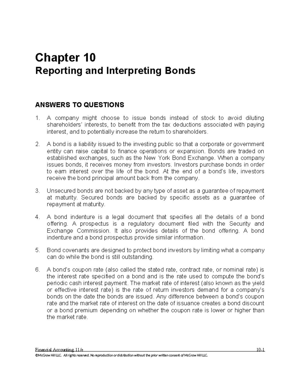 Chapter 10 Solutions Manual 3 9 2023 Revised - Chapter 10 Reporting and ...