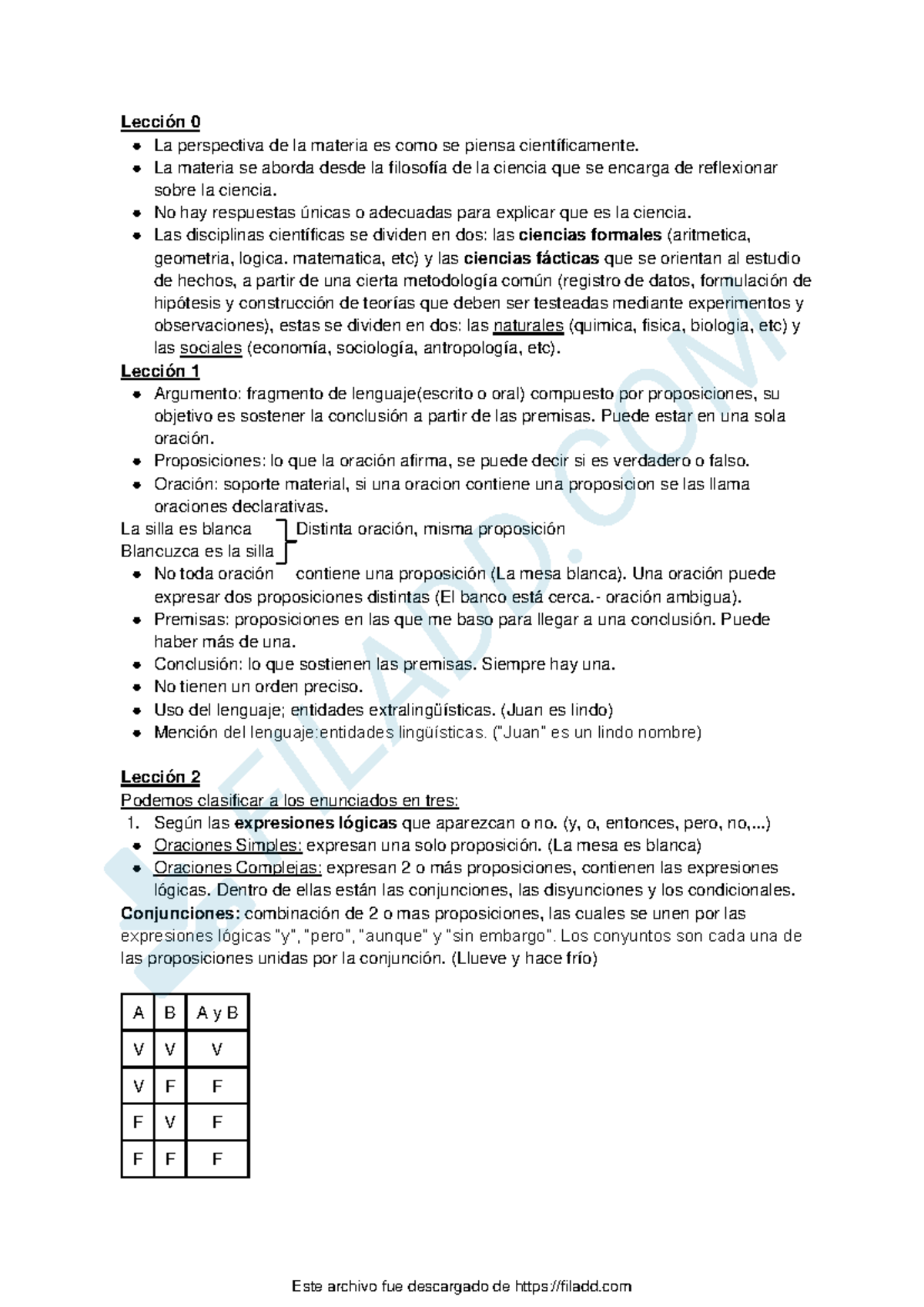 Resumen de la leccion 1 a 4 - Lección 0 La perspectiva de la materia es ...