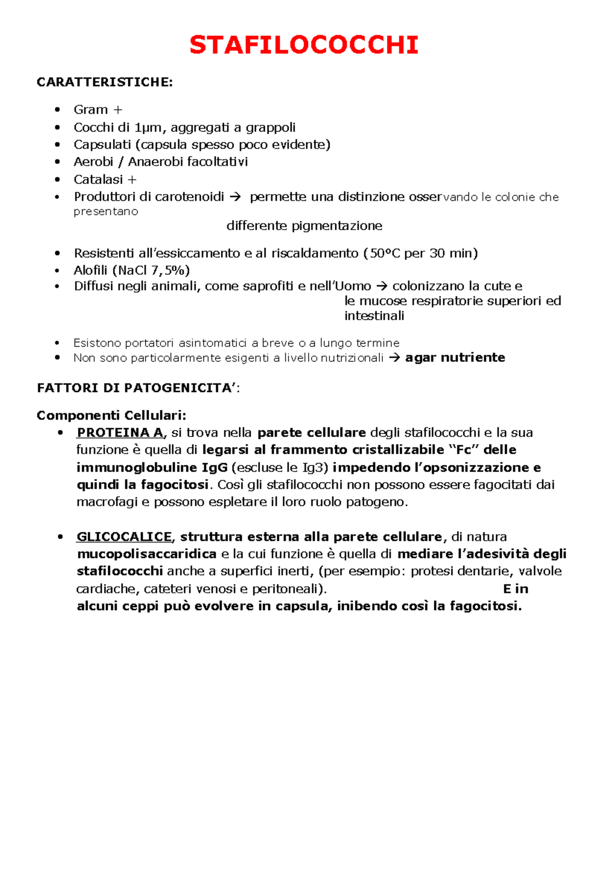 Stafilococchi - Così gli stafilococchi non possono essere fagocitati dai macrofagi e possono ...