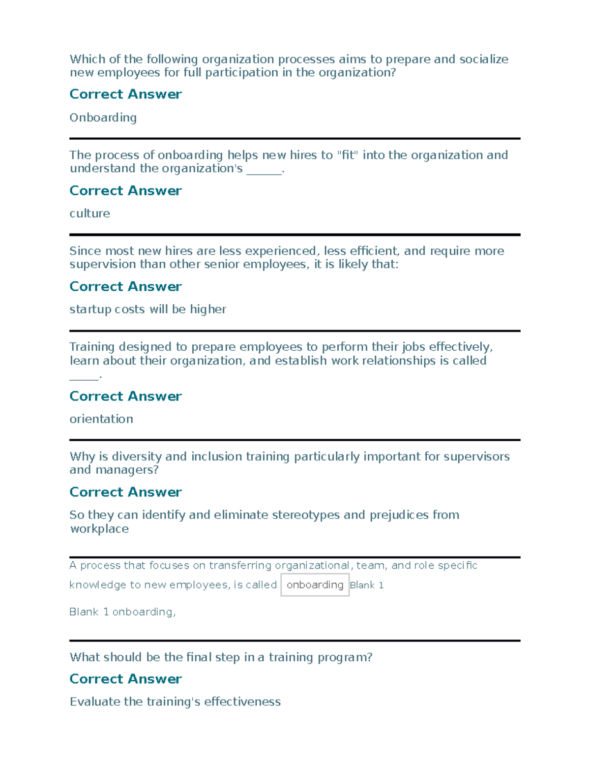 Connect 8 - HRMT 622_week 8_quiz - Which of the following organization ...