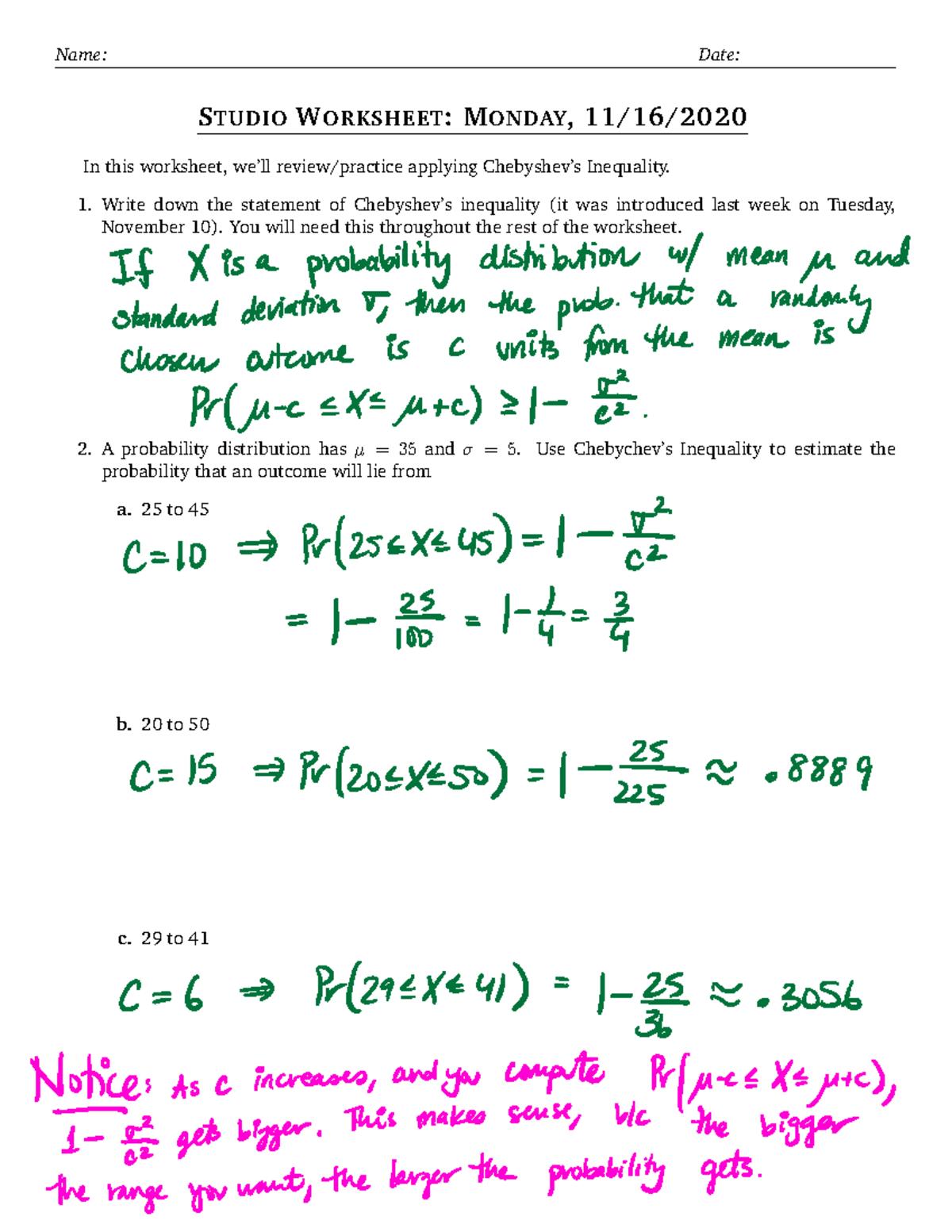 Studio 27 worksheet solutions - Name: Date: STUDIOWORKSHEET:MONDAY,11 ...