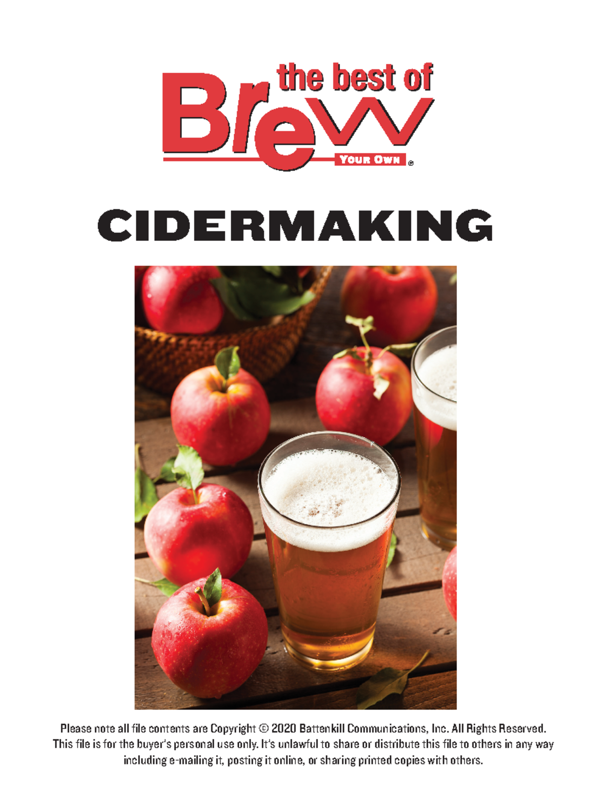 Cider-PDF - notes - Please note all file contents are Copyright © 2020 ...