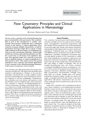 Acs guideline for clinical flow cytometry laboratory practice - ACS ...