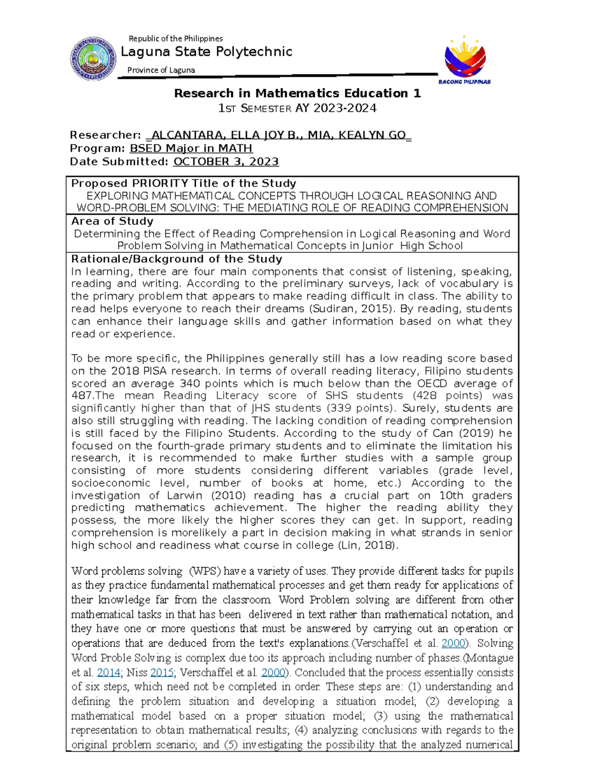 Assessment Task 4 2023 1 Research In Mathematics Education 1 1 ST assessment-task-4-2023-1-research-in-mathematics-education-1-1-st