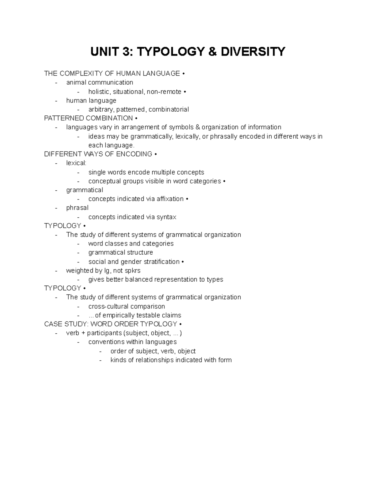 LING 15 Lecture 3 - This was taken summer 2021 with Prof. Kennedy ...