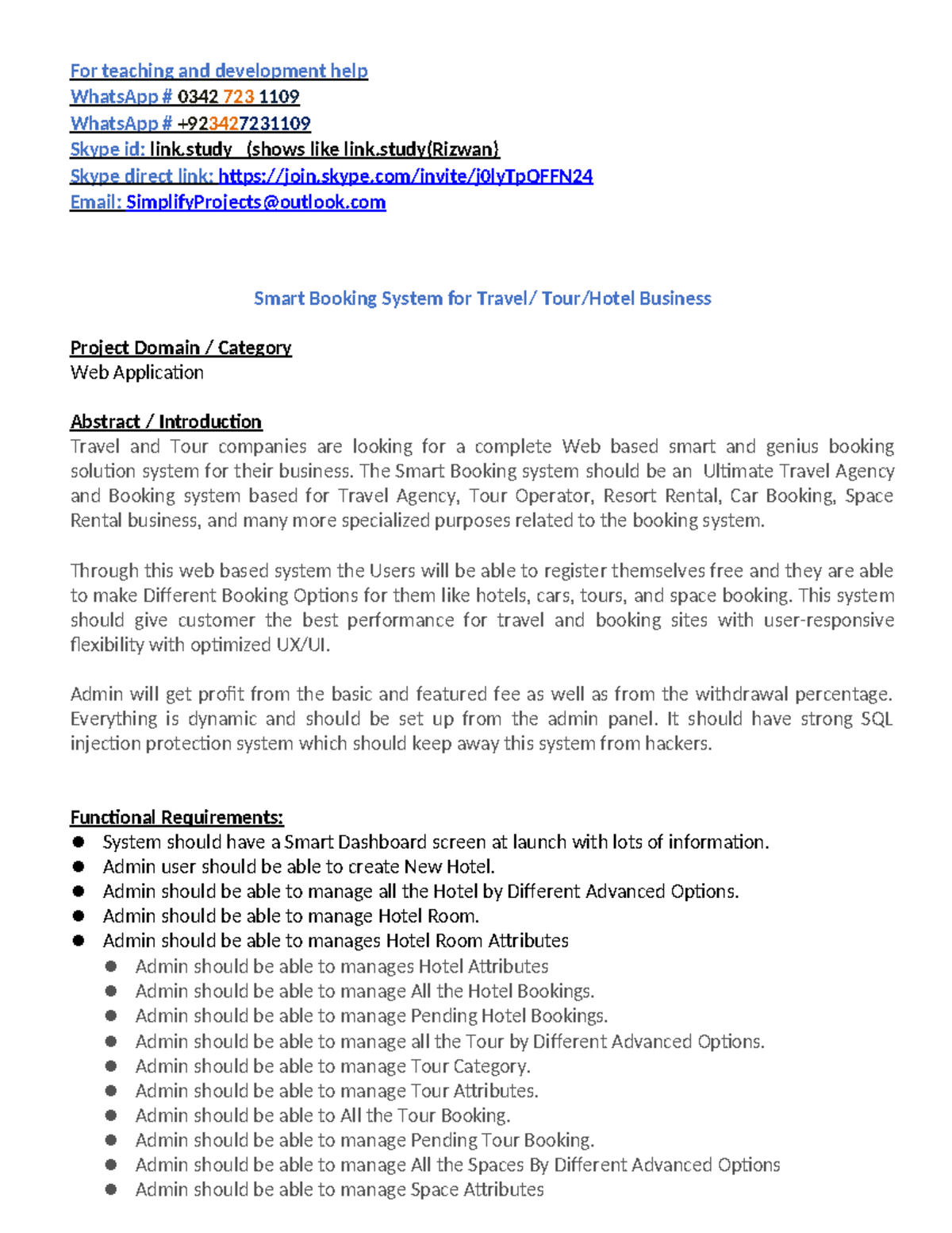 Smart Booking System for Travel Tour Hotel Business - For teaching and ...