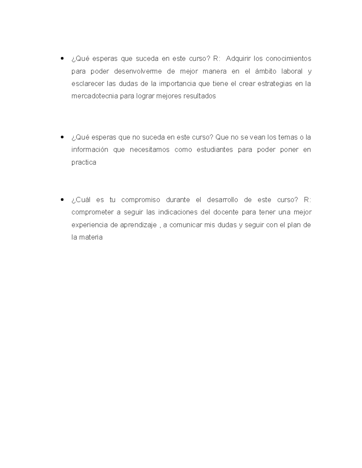 Expectativas - material de apoyo - ¿Qué esperas que suceda en este ...