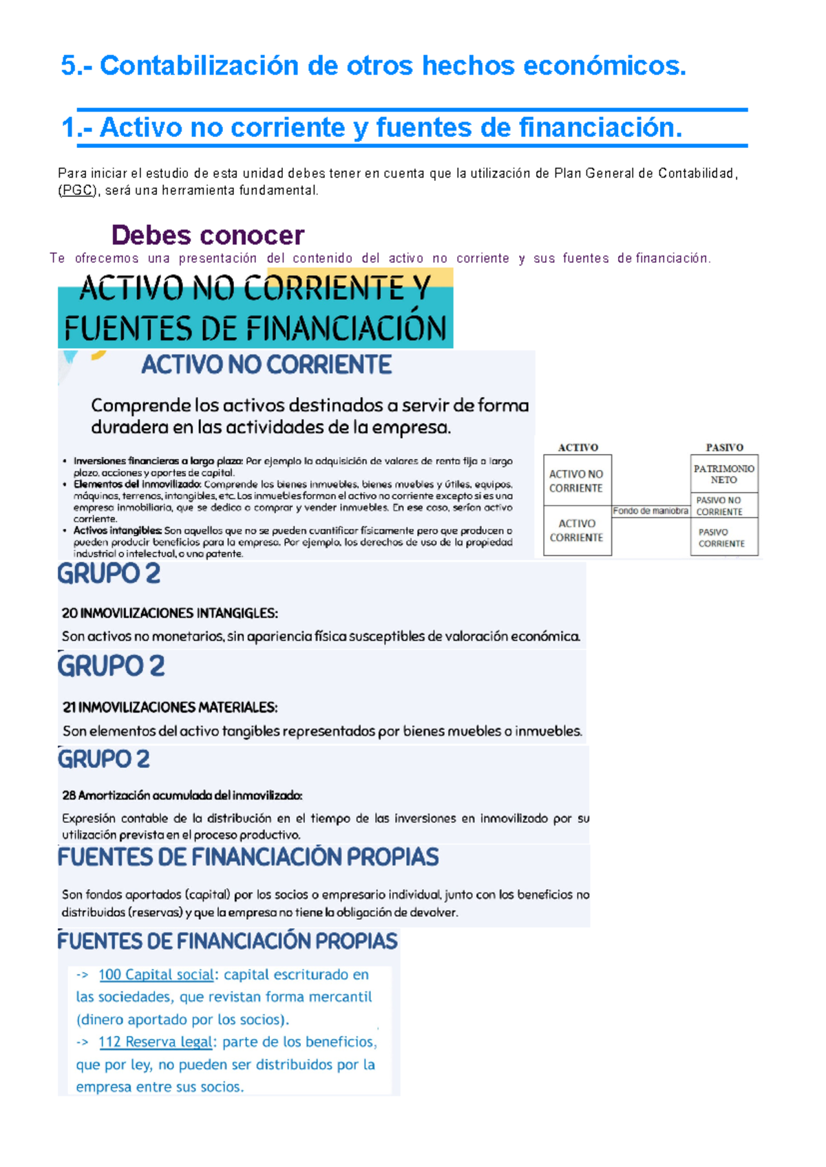 GA TC05 - RESUMEN UNIDAD 5 - 5.- Contabilización de otros hechos ...