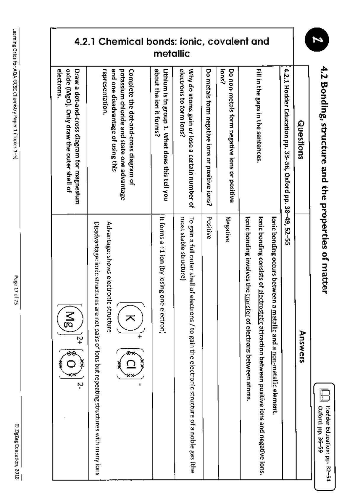 Chapter 3 Answers Structure and Bonding - Studocu