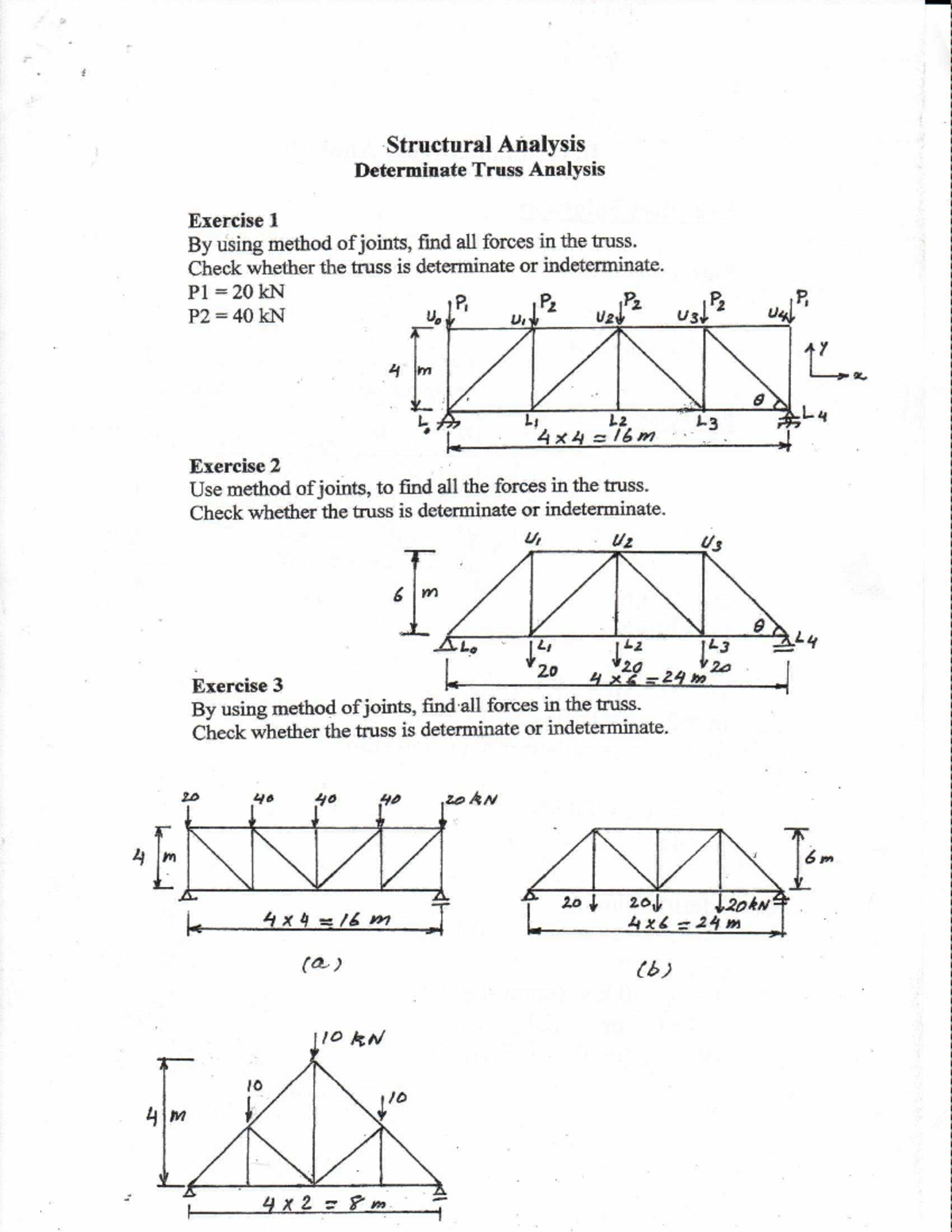 CIVN2008 A TS2 - Truss Analysis -Joint Method Example 2 2021 - civn2008 - Studocu