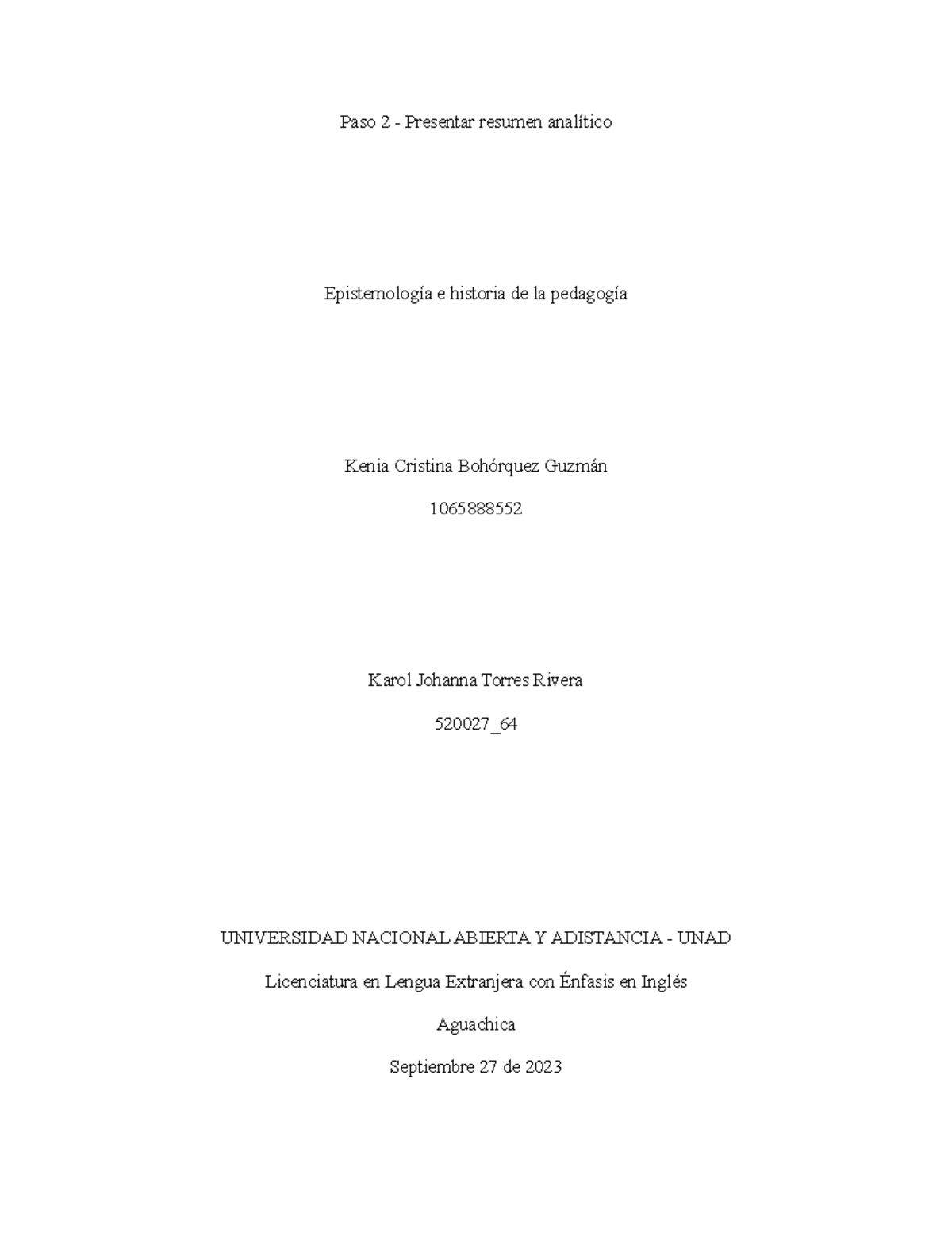 Ficha RAE Estructura Epistemologia (1) - Paso 2 - Presentar resumen ...