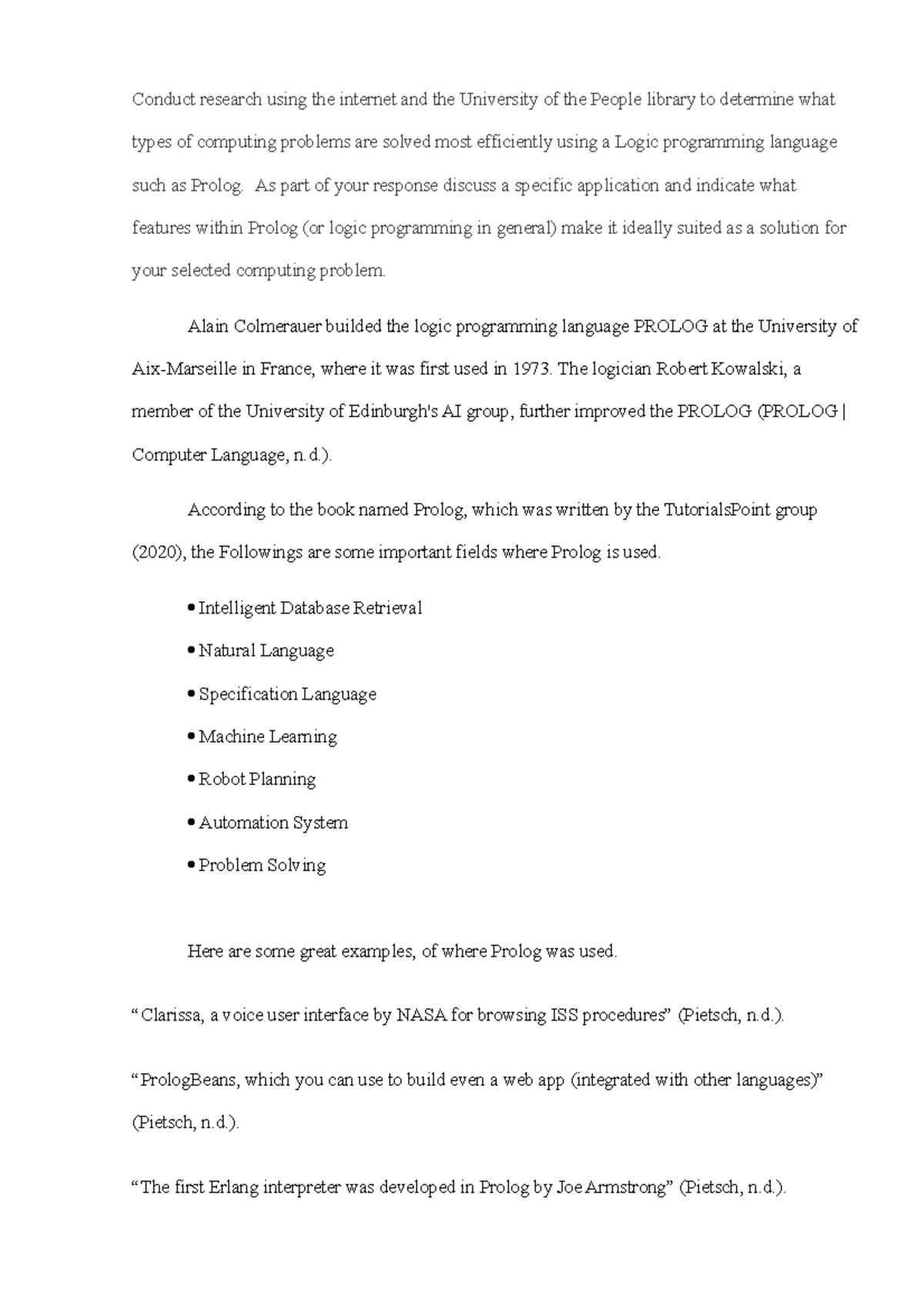 Discussion - Conduct research using the internet and the University of ...