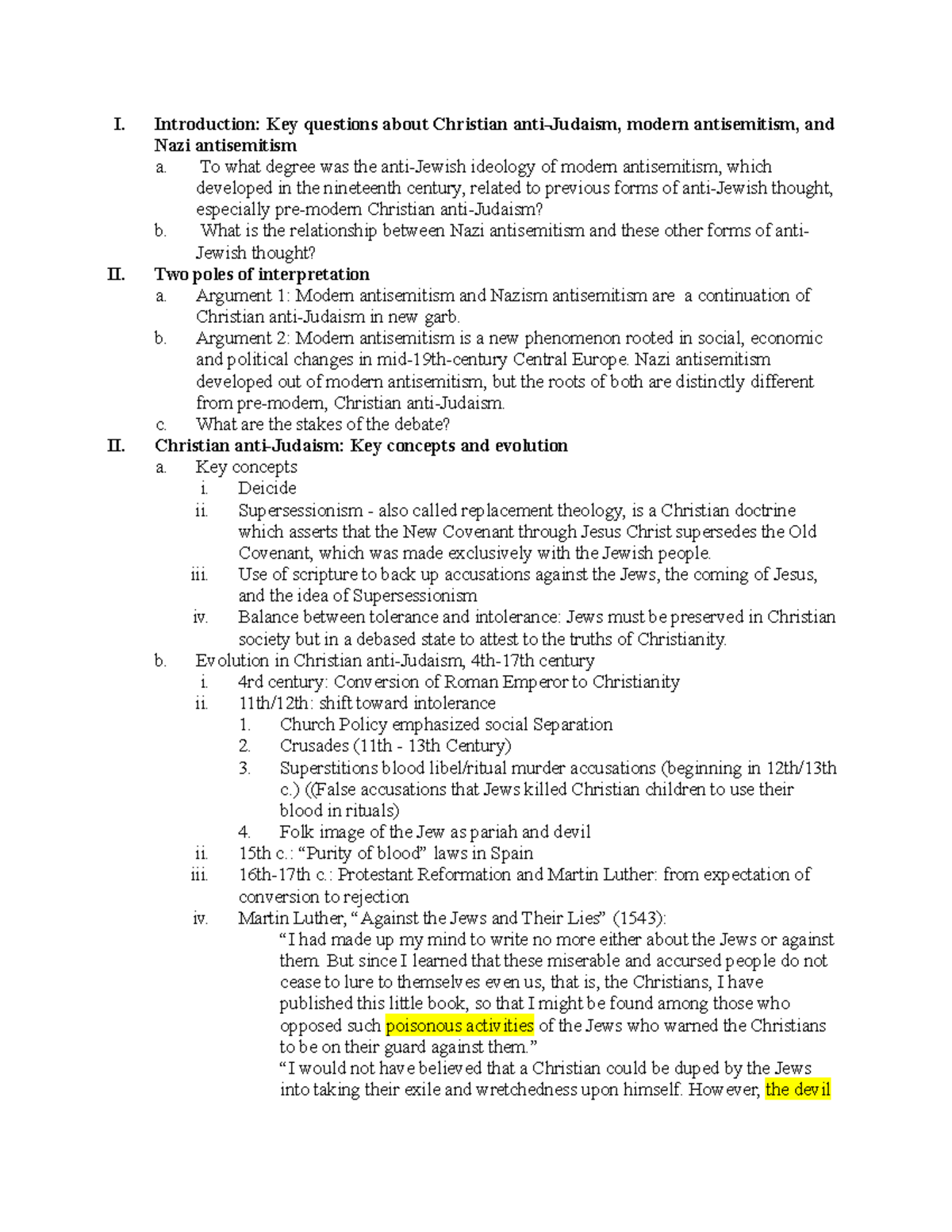 Class 2 - Lecture notes 2 - I. Introduction: Key questions about ...