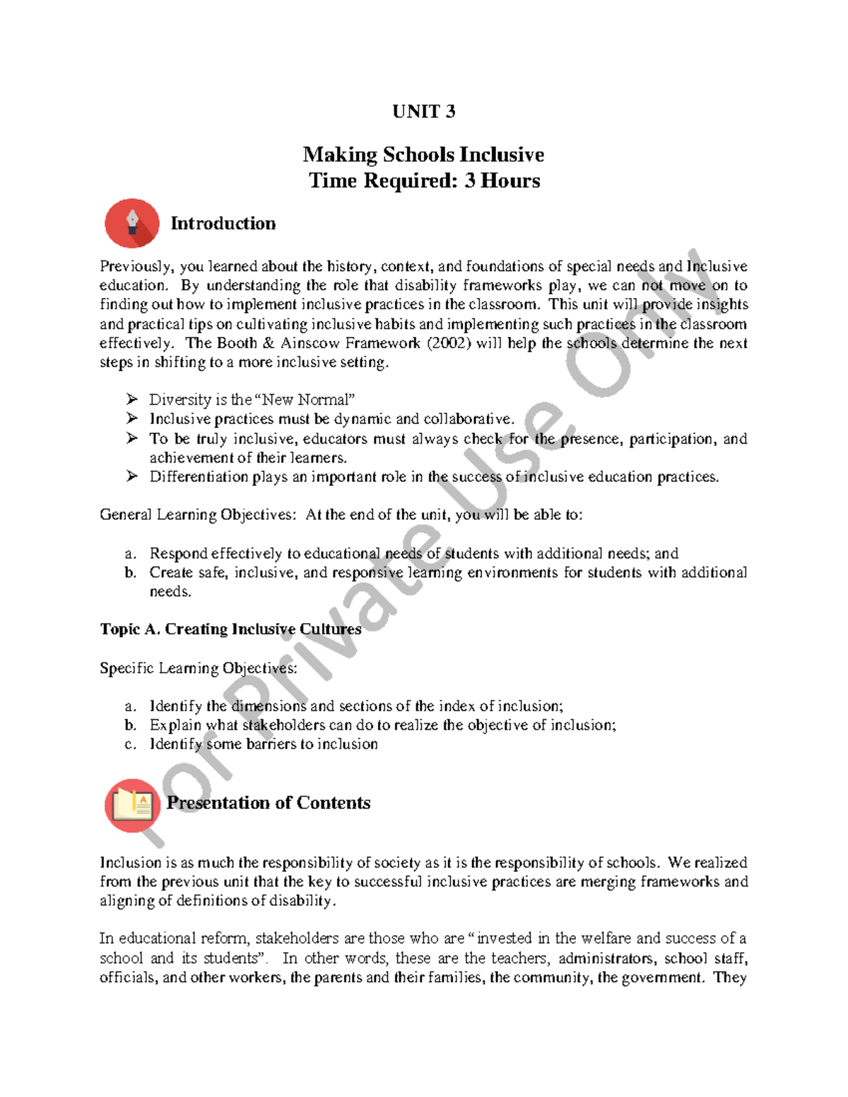 UNIT-3 - can you give me some time alone - UNIT 3 Making Schools ...