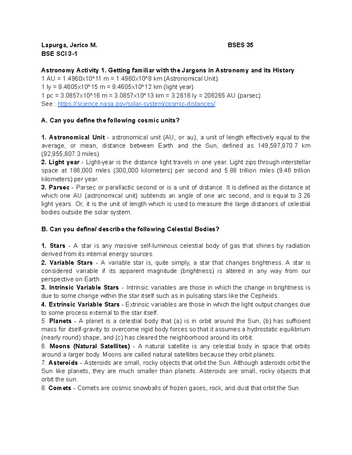 Lapurga BSE S35 Activity 1-1 - Lapurga, Jerico M. BSES 35 BSE SCI 3 ...