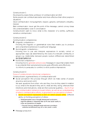 CMN 101 Y pt - Lecture notes and examples - Social Judgement theory is ...