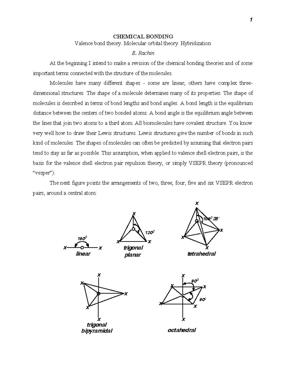 1-Chemical bonding - Description is required - Propedeutics of Internal ...