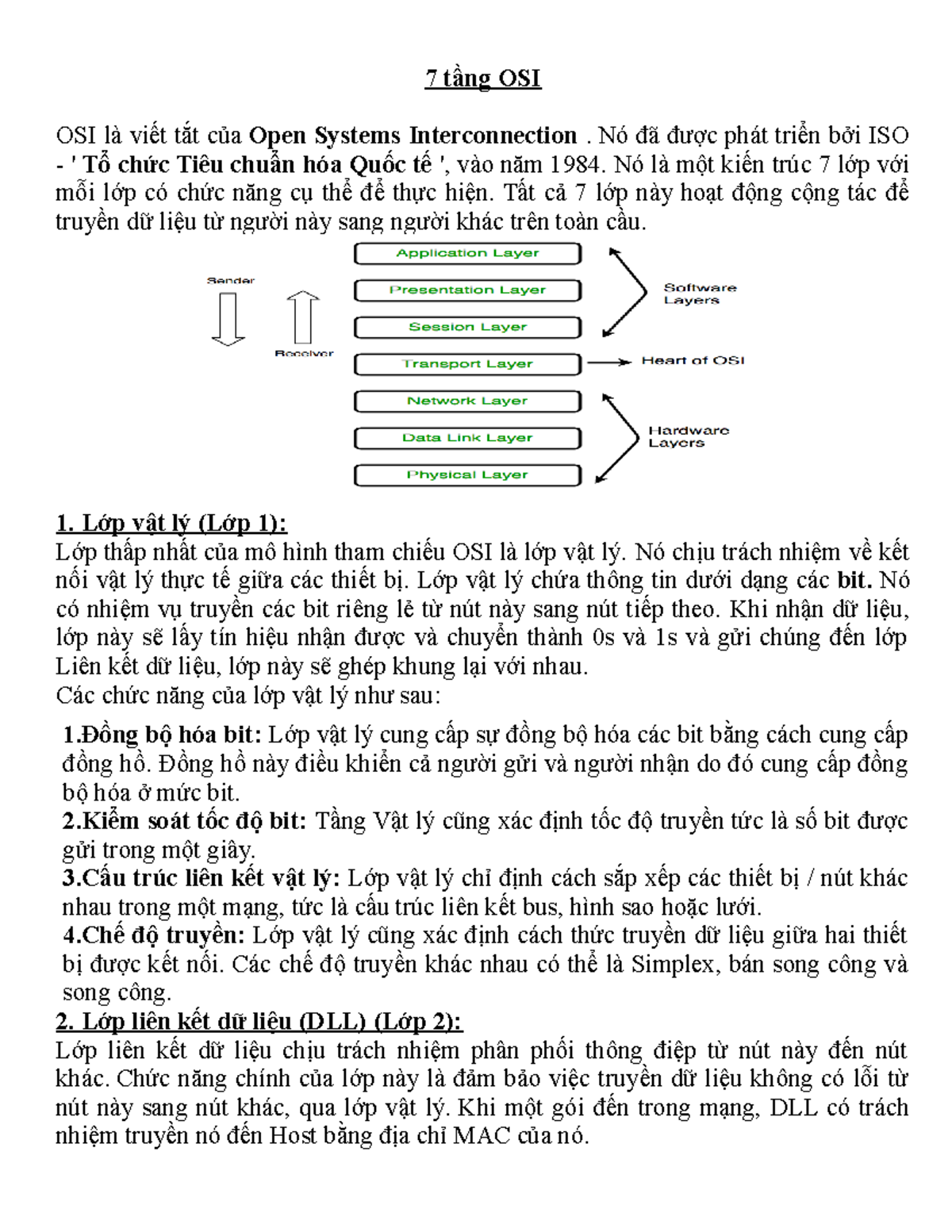 5 lop 7 tang - asddddddddddddddd - 7 tầng OSI OSI là viết tắt của Open Systems Interconnection ...