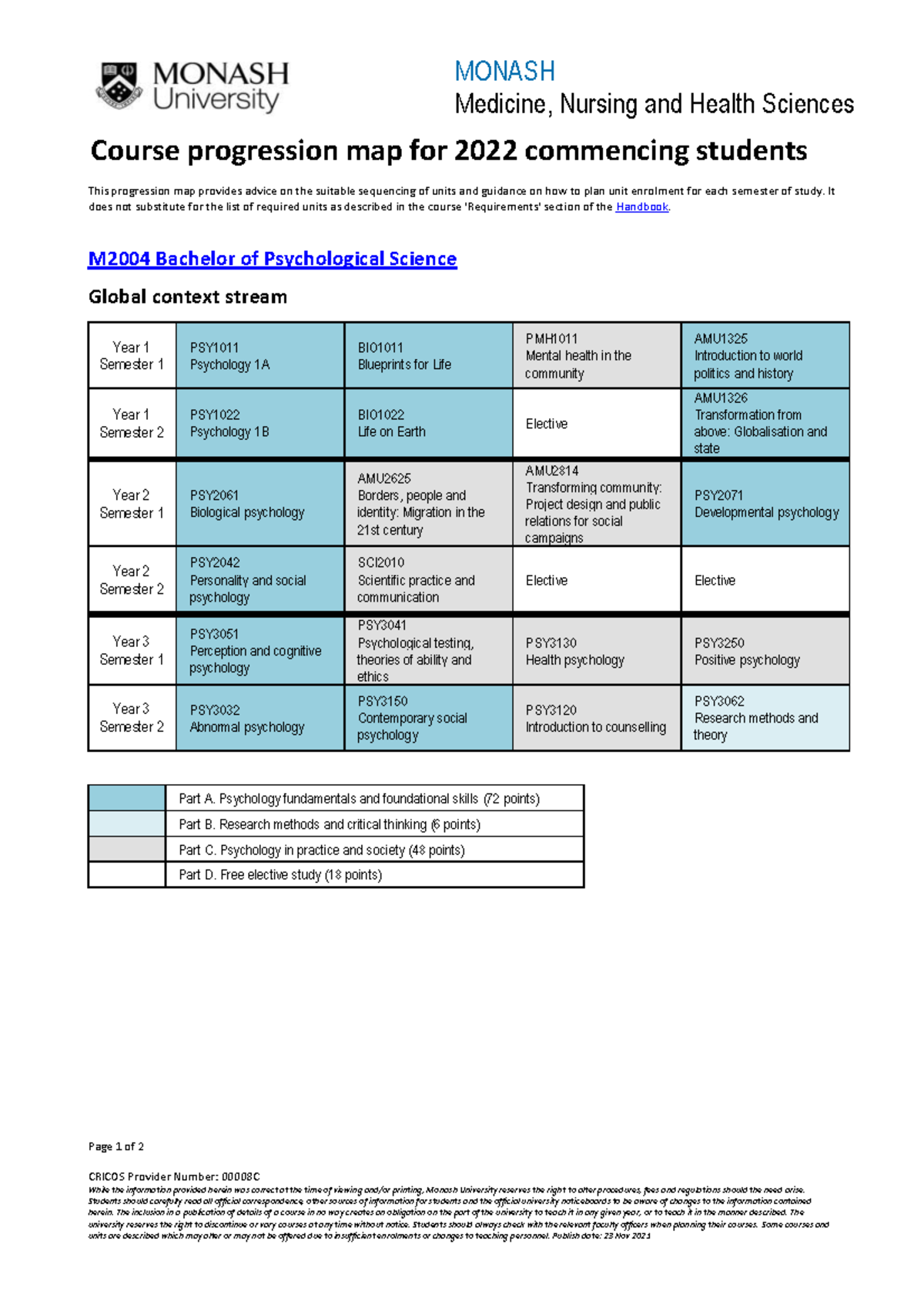 Map-m2004 - JJSJBJKBJSBJABJ - Course progression map for 2022 ...