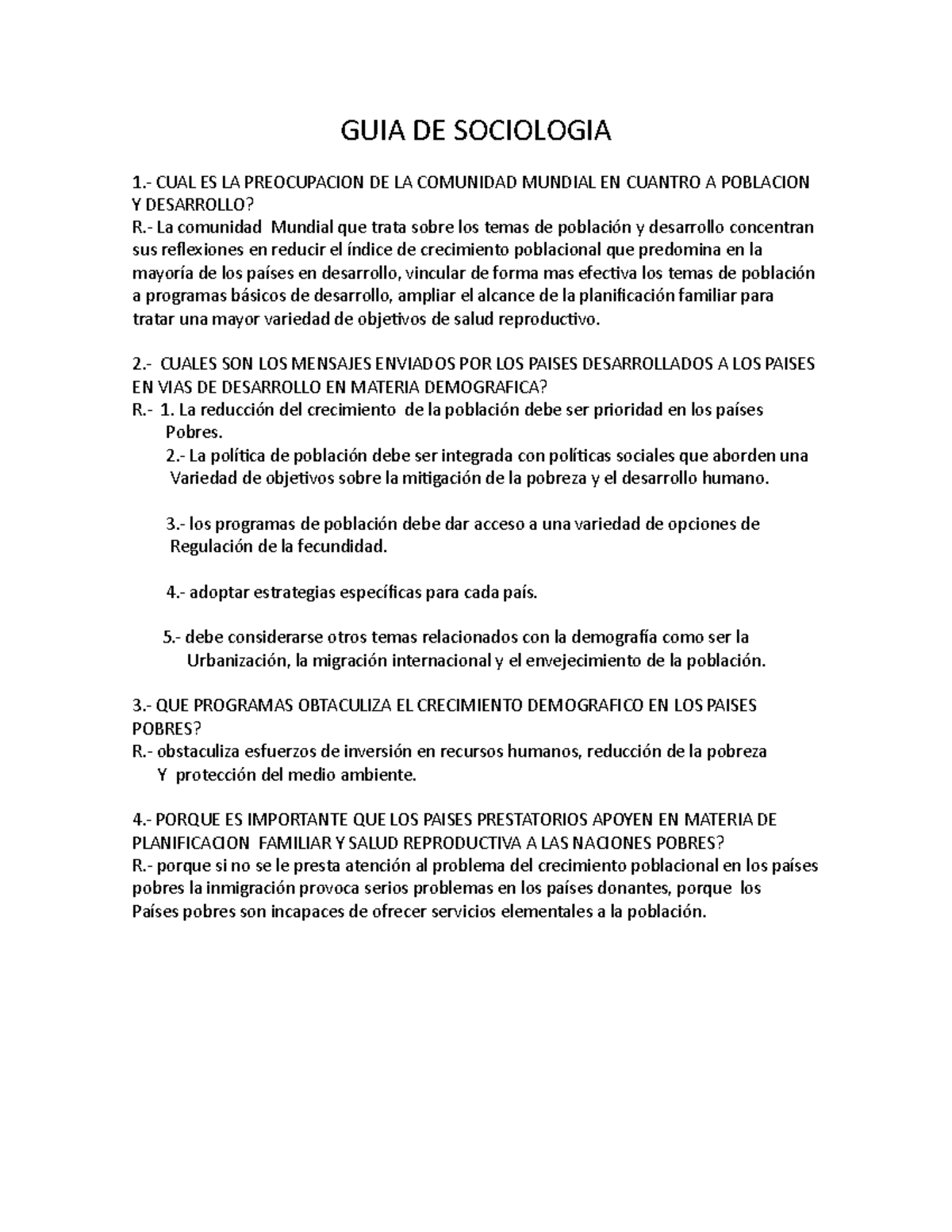 GUIA DE Sociologia - xcxcxcxc - GUIA DE SOCIOLOGIA 1.- CUAL ES LA ...