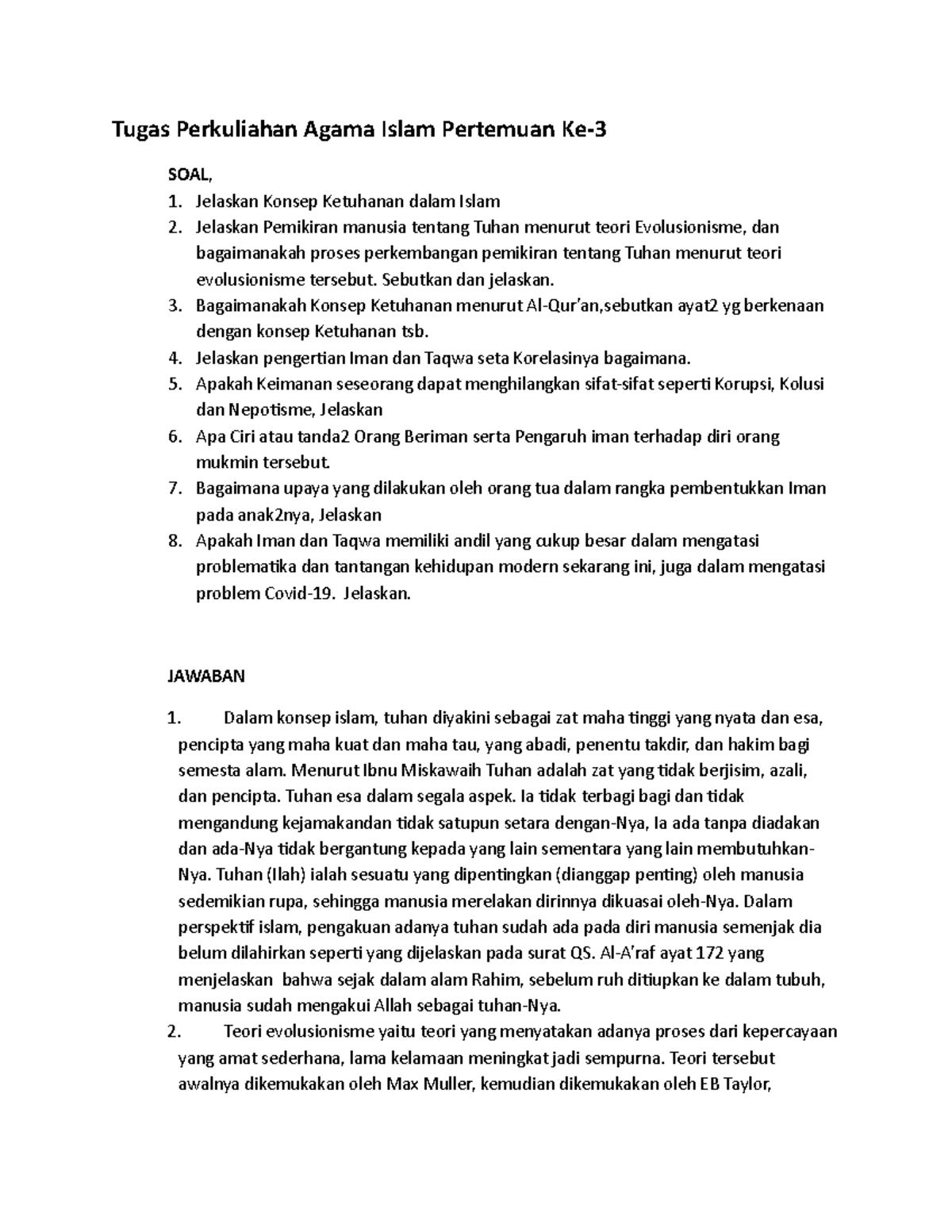 ( Tugas Agama Islam pertemuan ke-3) Bagus Aji Fakhruddin - 2004 5010002 ...