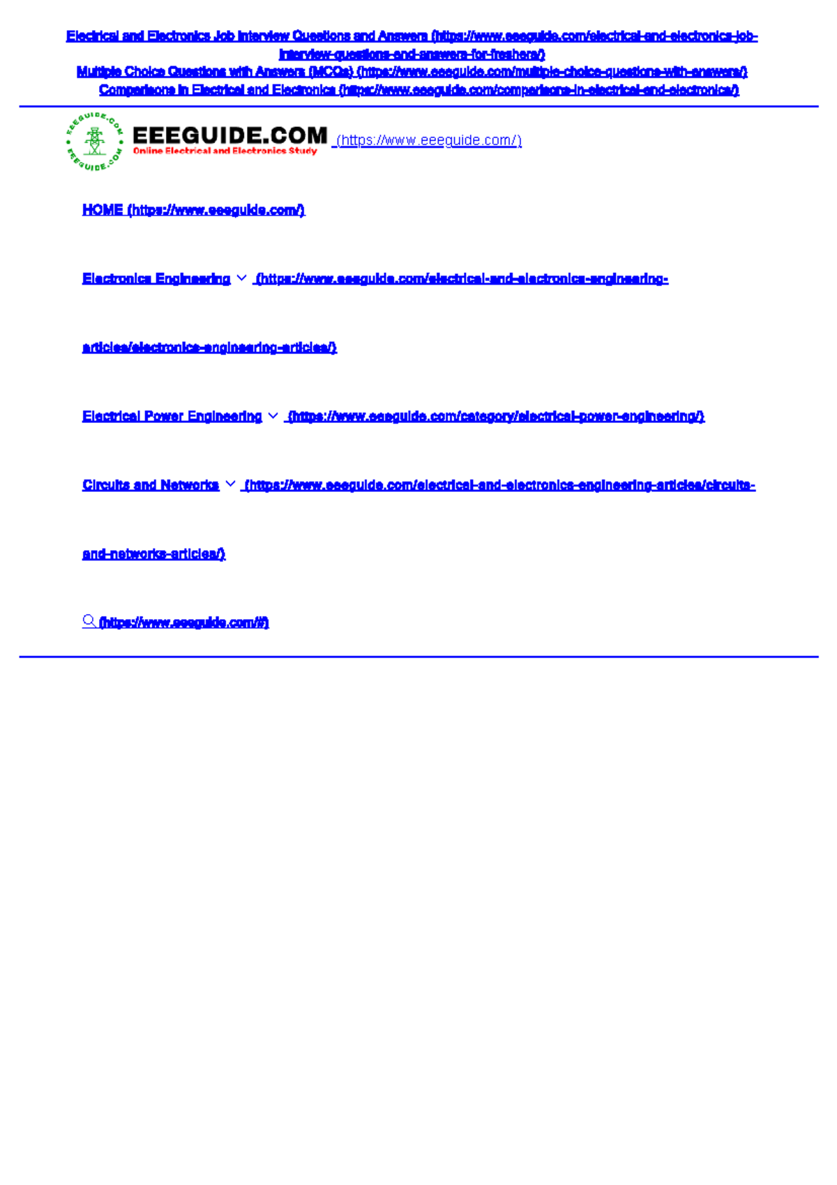 Basic DC Circuit Analysis Interview Questions and Answers - Define ...