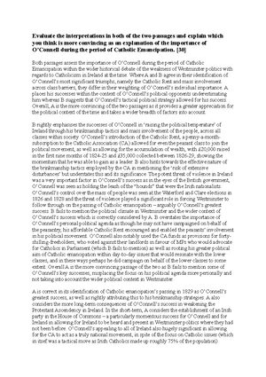 Source analysis - Of the Aliens act - This source, a commentary of the ...