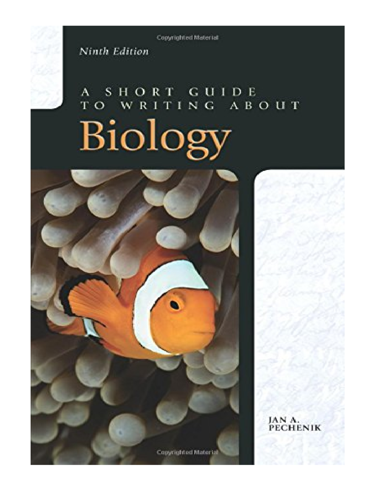 A Short Guide to Writing about Biology Textbook - 01:119:117 - A Short ...